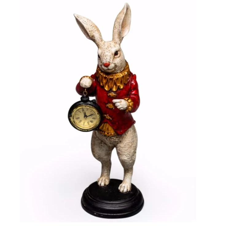 The White Rabbit Standing Clock Figure – Decor Vibes Ltd