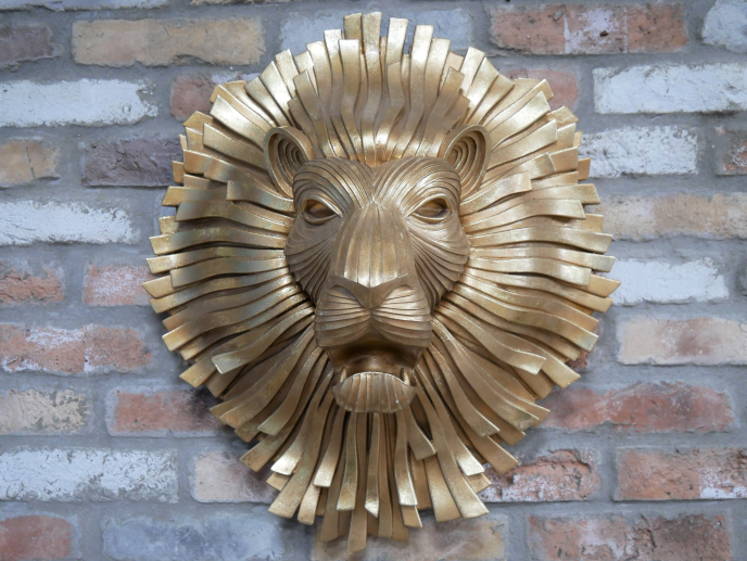 Antique Gold Lion Head Wall Decor – Decor Vibes Ltd