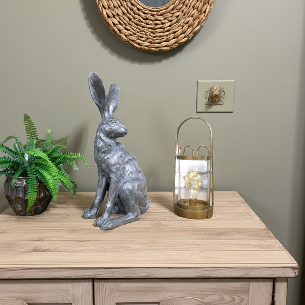 Large Sitting Hare / Rabbit Ornament – Decor Vibes Ltd