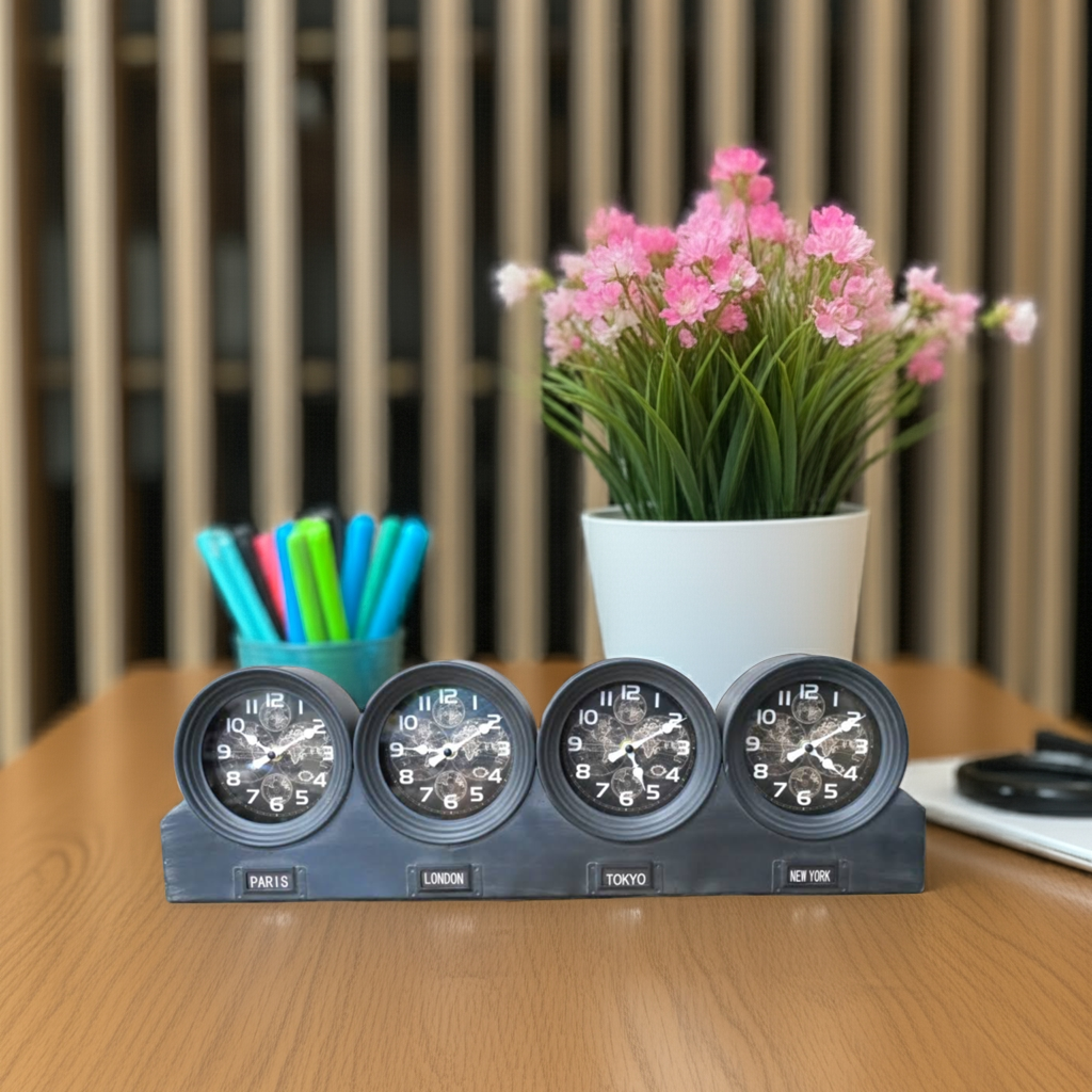 Time Zone Clocks 4 in 1 – Decor Vibes Ltd